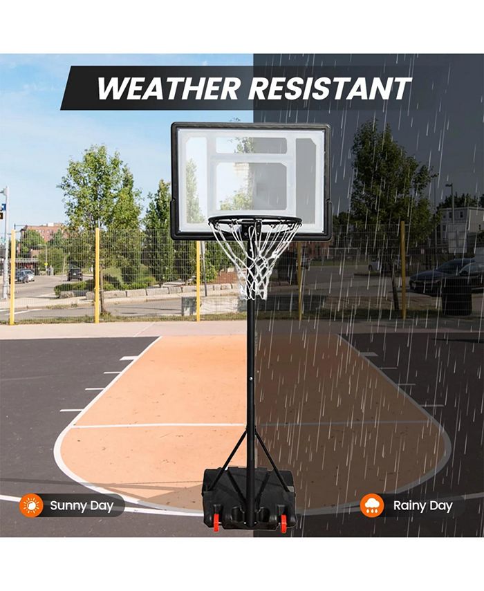 SUGIFT Height-Adjustable Portable Basketball Hoop System - Macy's