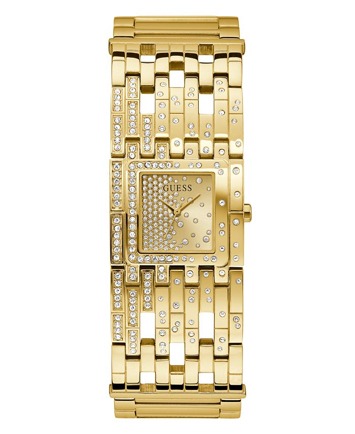 GUESS Women's Analog Gold-Tone Stainless Steel Watch 22mm - Macy's
