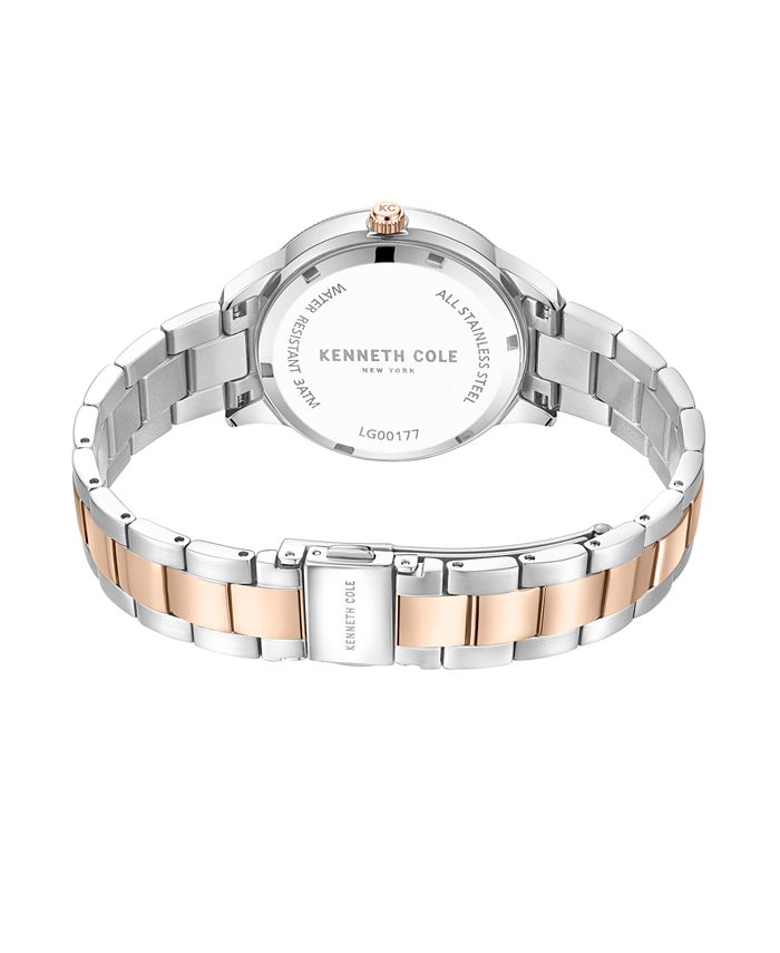 Kenneth Cole New York Women's Quartz Two-Tone Stainless Steel Watch ...