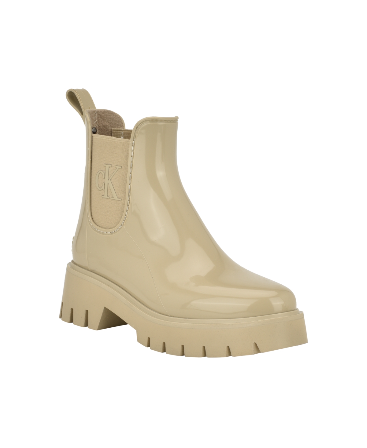 Click here for Calvin Klein Womens Wende Lug Sole Rain Boots - Ta... prices