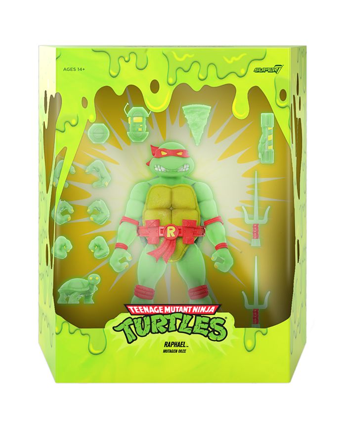 Super 7 Teenage Mutant Ninja Turtles Raphael Mutagen Ooze Glow 7 ...