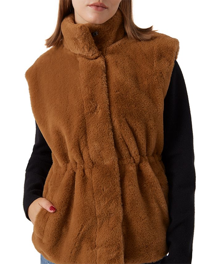 Vero Moda Women's Faux-Fur Vest - Macy's