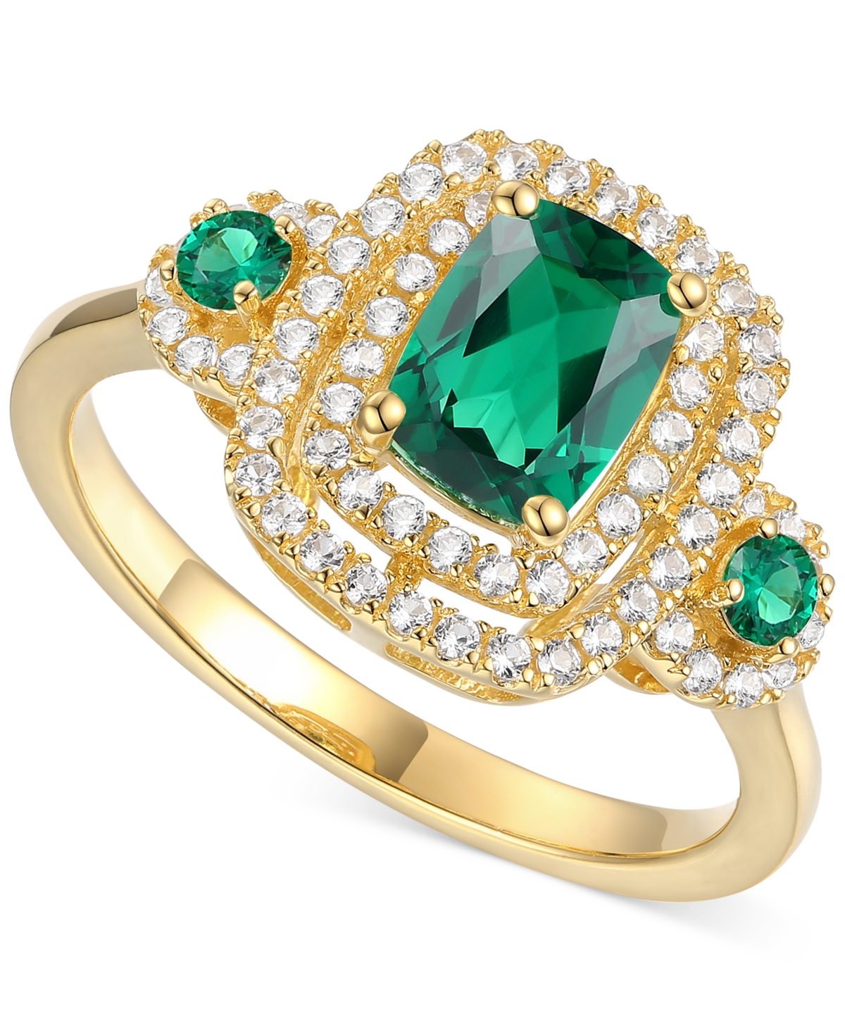 Click here for Lab-Grown Emerald (7/8 ct. t.w.) & Lab-Grown White... prices