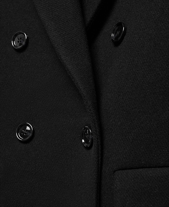 MANGO Women's Wool Double-Breasted Coat - Macy's