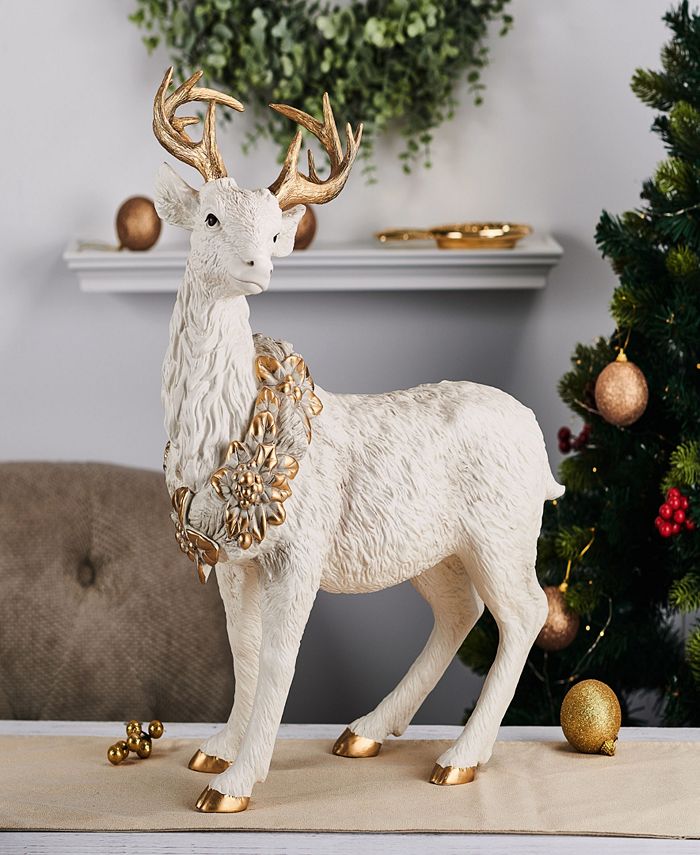 Fitz and Floyd Bonita Standing Deer Figurine, 17-inch - Macy's