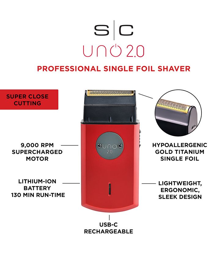 StyleCraft Professional Uno 2.0 Travel-Size Single Foil Electric Shaver ...