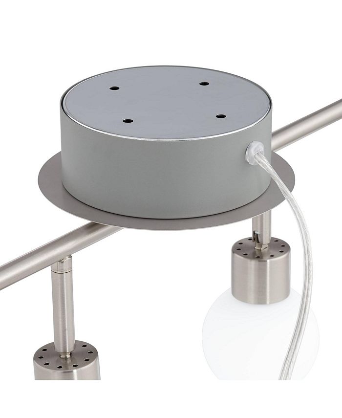 Pro Track Globe 4-Head LED Ceiling Track Light Fixture Kit Plug In ...