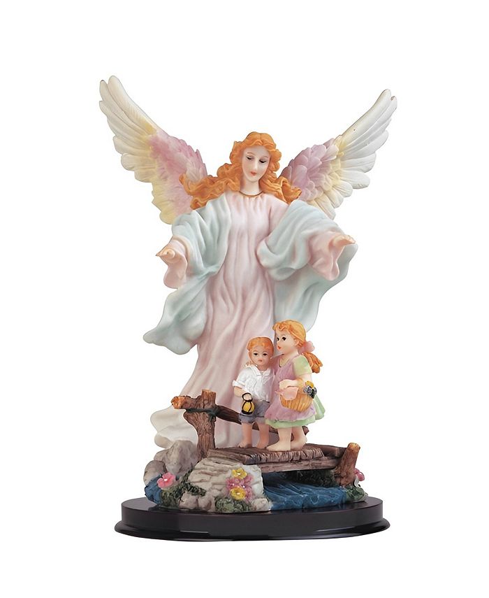 FC Design 9"H Pink Guardian Angel with Children Statue Holy Figurine ...