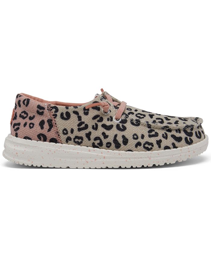Hey Dude Little Girls Wendy Funk Leopard Casual Moccasin Sneakers from ...