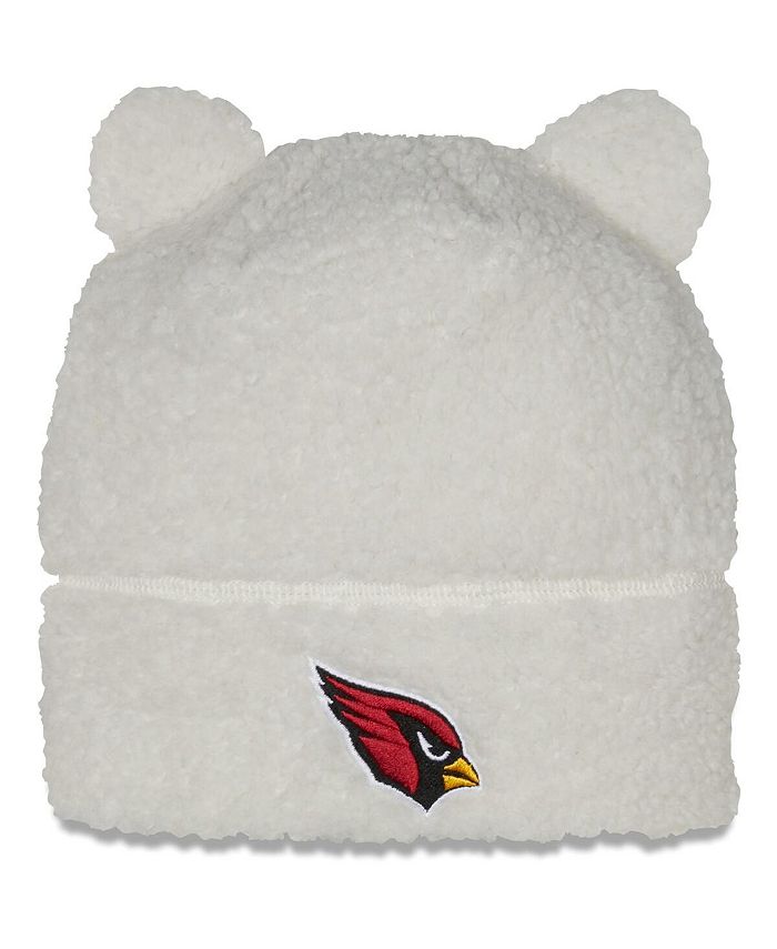New Era Little Boys and Girls White Arizona Cardinals Furry Knit Beanie ...