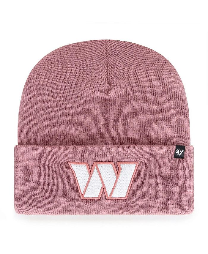 '47 Brand Women's Pink Washington Commanders Haymaker Cuffed Knit Hat ...