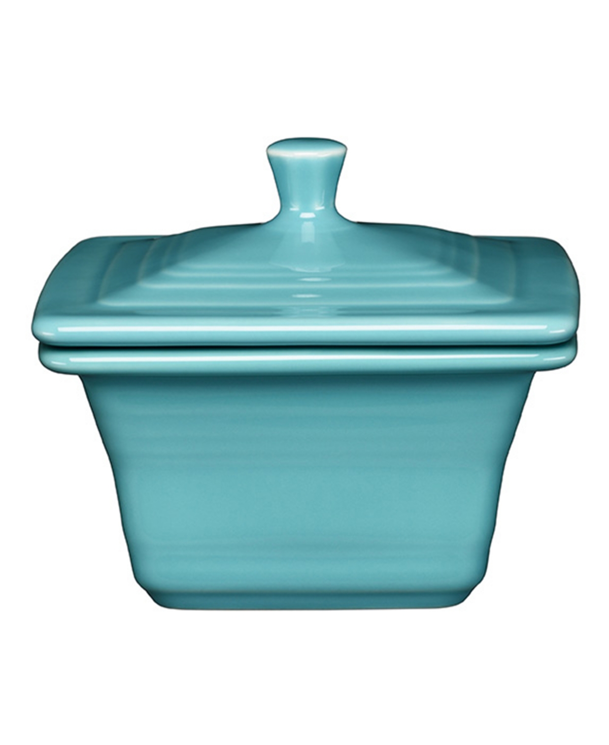 Click here for Fiesta Square Covered Box 4 5/8 inch - Turquoise prices