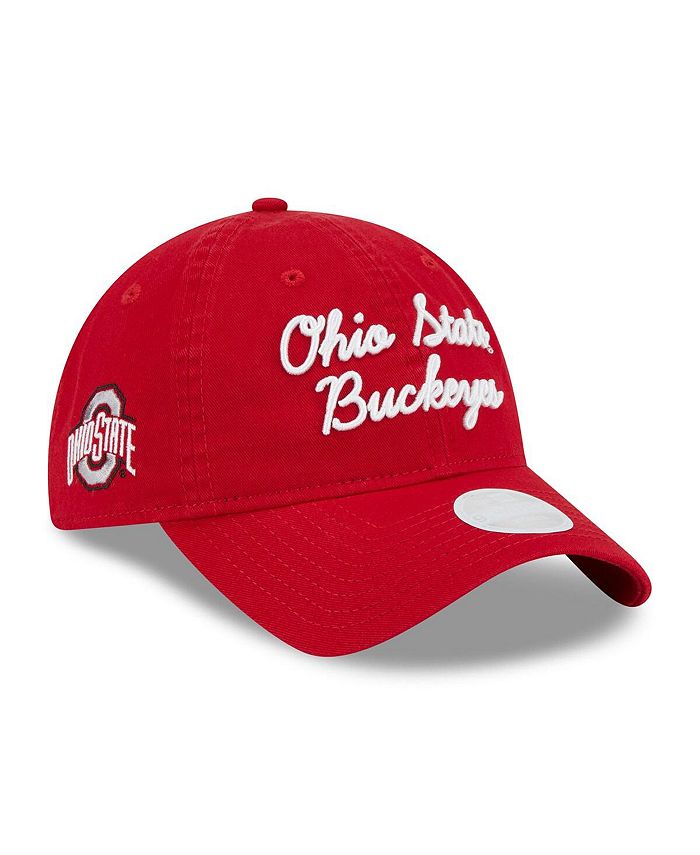 New Era Women's Scarlet Ohio State Buckeyes Script 9TWENTY Adjustable ...