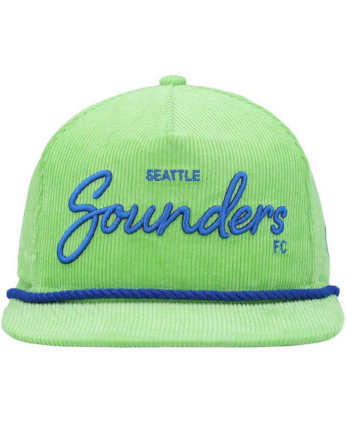 New Era Men's Green Seattle Sounders FC Corduroy Golfer Adjustable Hat ...