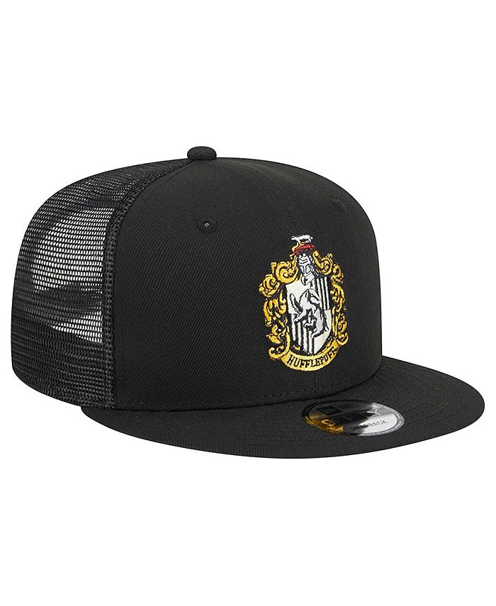 New Era Men's Black Harry Potter Hufflepuff Trucker 9FIFTY Snapback Hat ...
