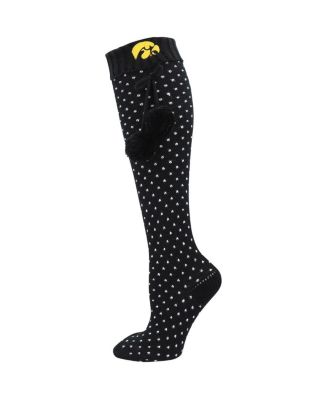 Women's ZooZatz Black Iowa Hawkeyes Knee High Socks - Macy's