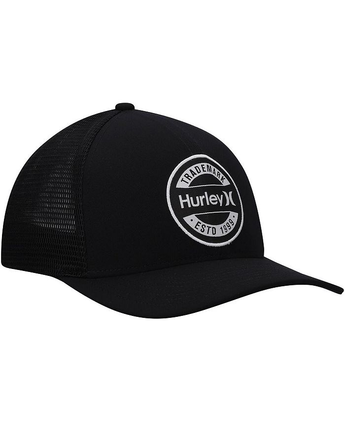 Hurley Men's Black Charter Trucker Snapback Hat - Macy's