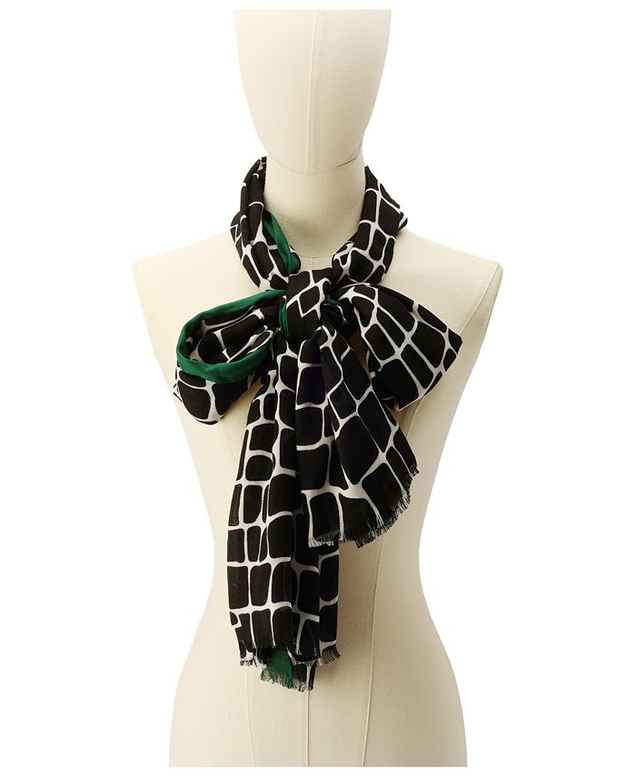 kate spade new york Geometric Graffle Oblong Scarf - Macy's