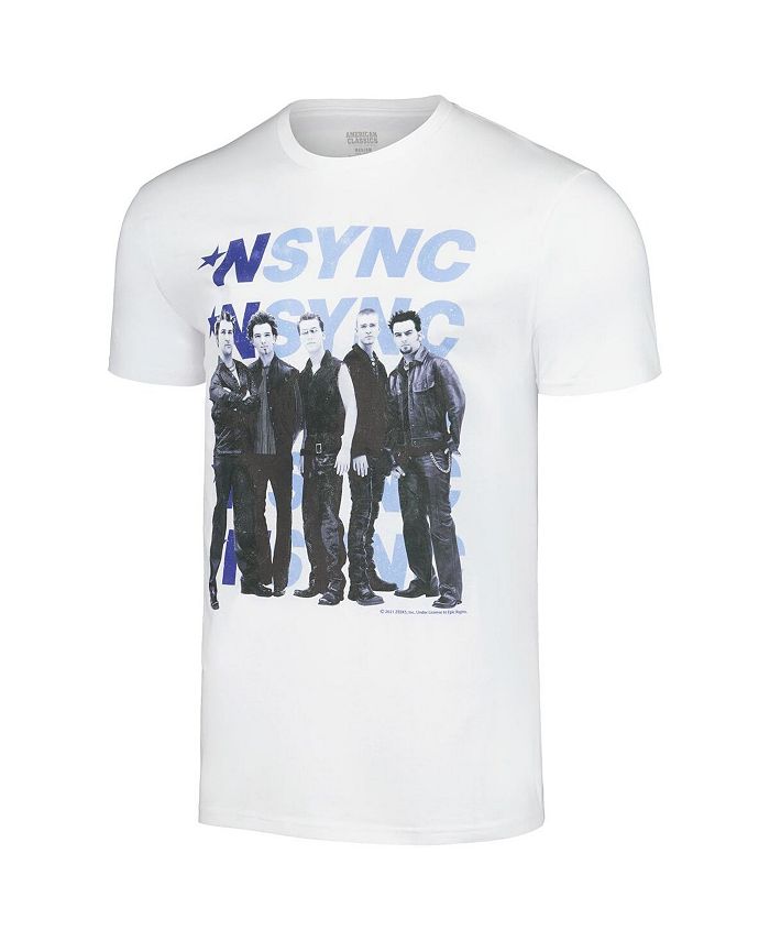 American Classics Men's White NSYNC Multi Logo T-shirt - Macy's