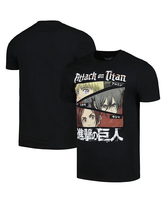 Ripple Junction Men's Black Attack on Titan Graphic T-shirt - Macy's