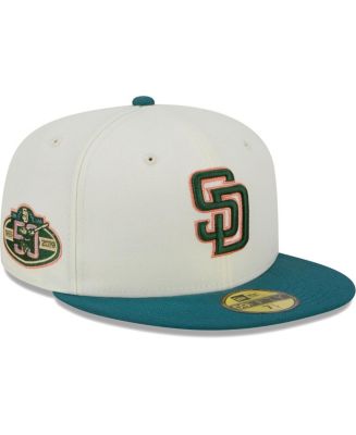 Men's New Era Cream San Diego Padres Chrome Evergreen 59FIFTY Fitted ...