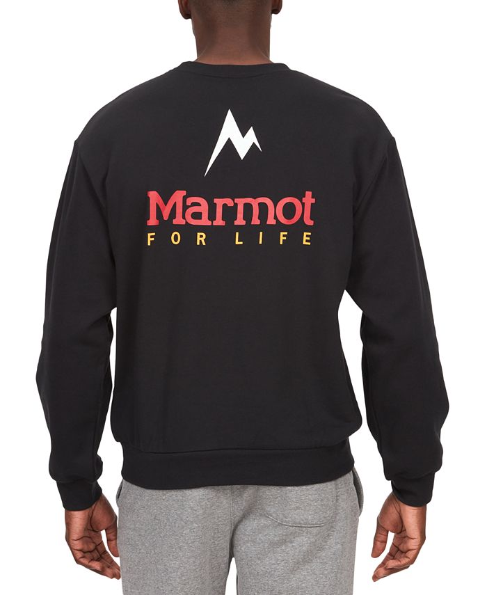 Marmot Men's Marmot For Life Logo-Print Crewneck Sweatshirt - Macy's
