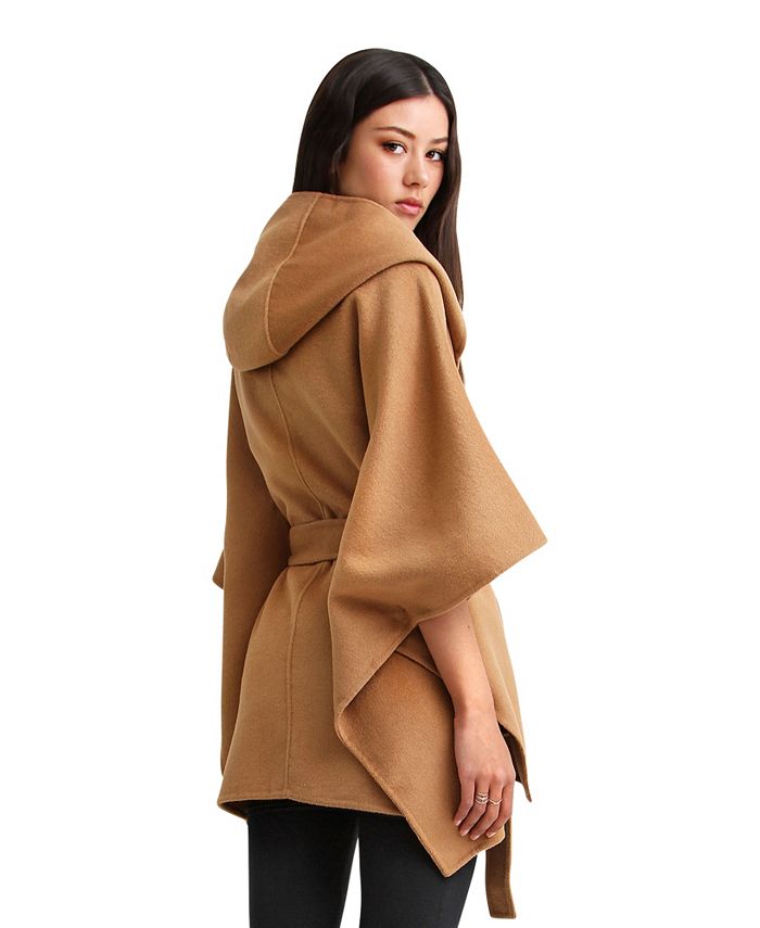 Belle & Bloom Women's Women Jackson Landing Wool Blend Cape Coat - Macy's