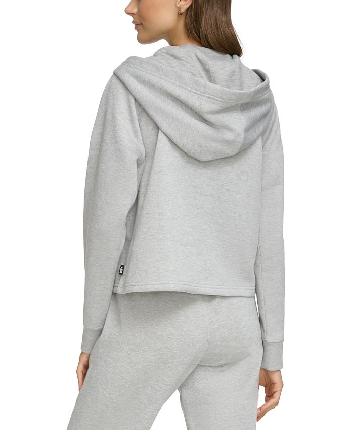 DKNY Women's Sparkle-Fleece Half-Zip Hoodie - Macy's