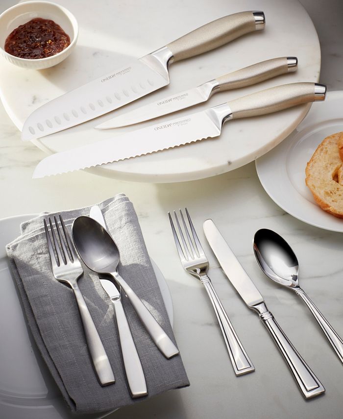 Oneida Preferred 7 Piece Stainless Steel Cutlery Set - Macy's