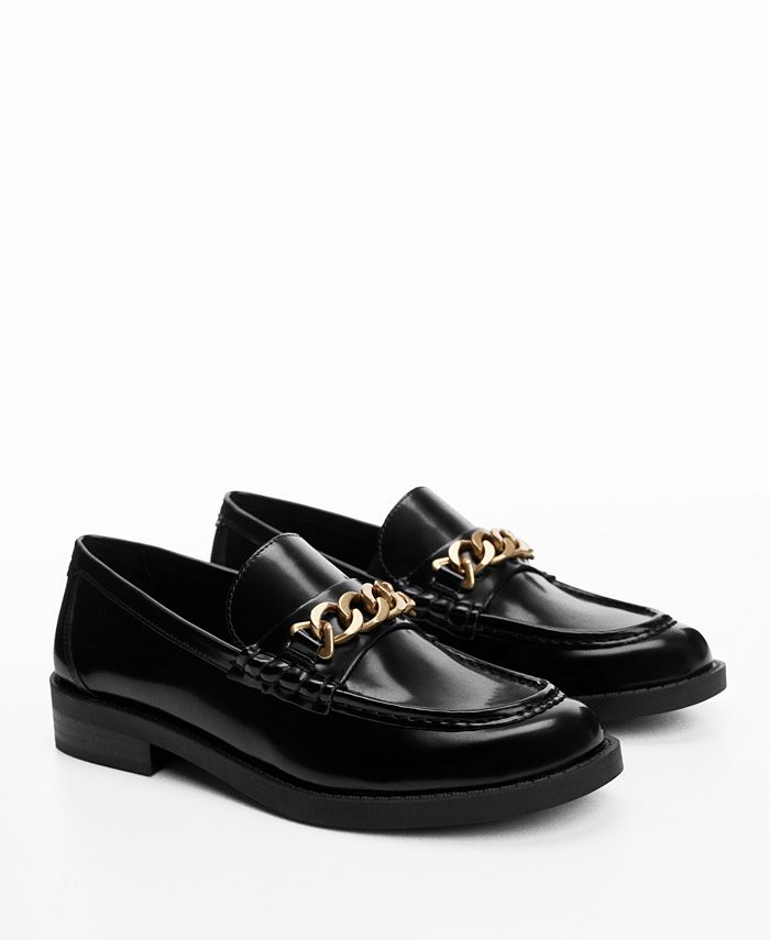 MANGO Women's Chain Loafers - Macy's