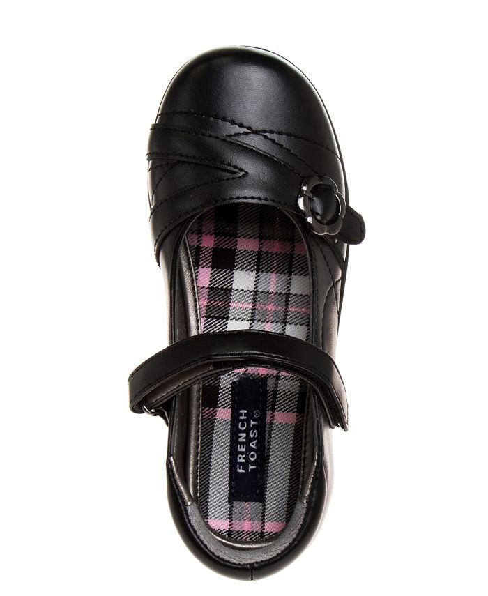 French Toast Toddler Girls School Hook and Loop Closure Shoes - Macy's
