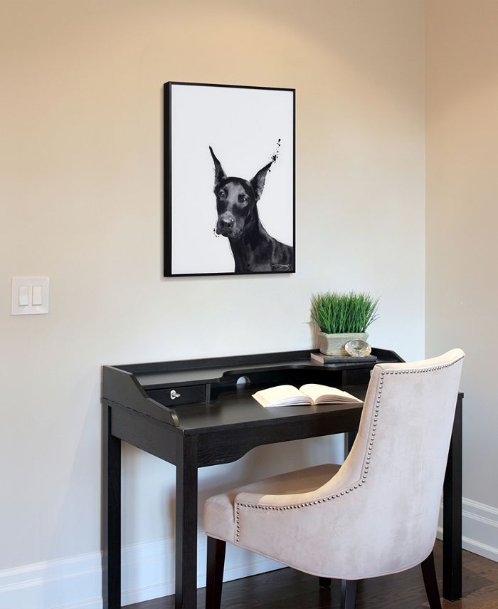 Empire Art Direct "Doberman" Pet Paintings on Printed Glass Encased ...