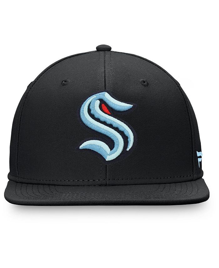 Fanatics Men's Black Seattle Kraken Primary Logo Fitted Hat - Macy's