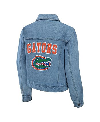 WEAR by Erin Andrews Women's Florida Gators Button-Up Denim Jacket - Macy's