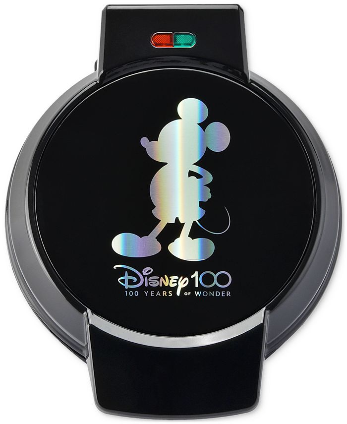 Disney 100 7" Mickey Mouse Nonstick Electric Waffle Maker - Macy's