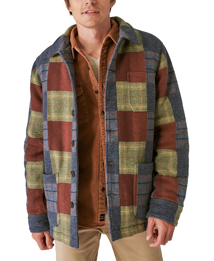 Lucky Brand Men's Patchwork Chore Regular Jacket - Macy's