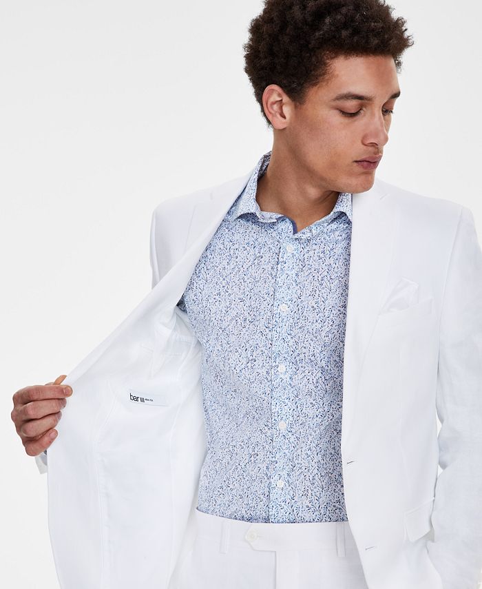 Bar III Men's Slim-Fit Linen Suit Jackets, Created for Macy's - Macy's