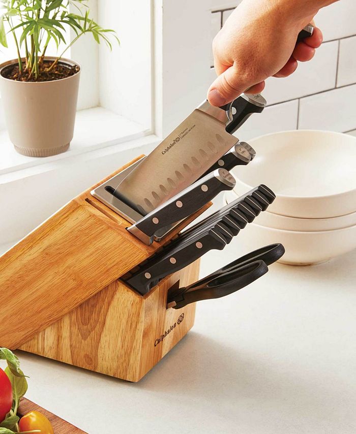 Calphalon Classic Stainless Steel Microbial-Resistant Self-Sharpening ...