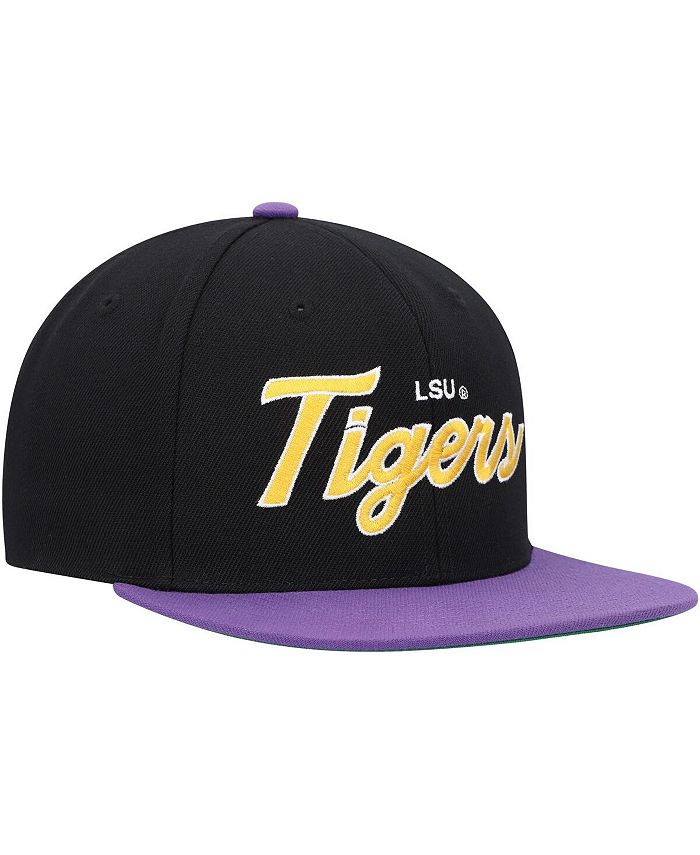 Mitchell & Ness Men's Black LSU Tigers Team Script 2.0 Snapback Hat ...