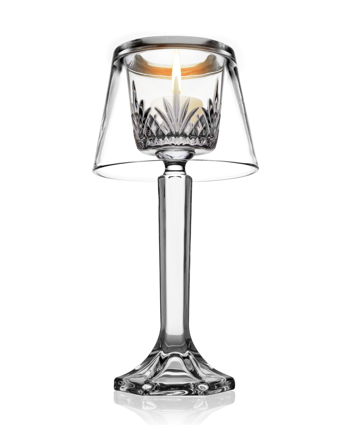 Click here for Godinger Dublin Candle Lamp with Glass Shade - Cle... prices