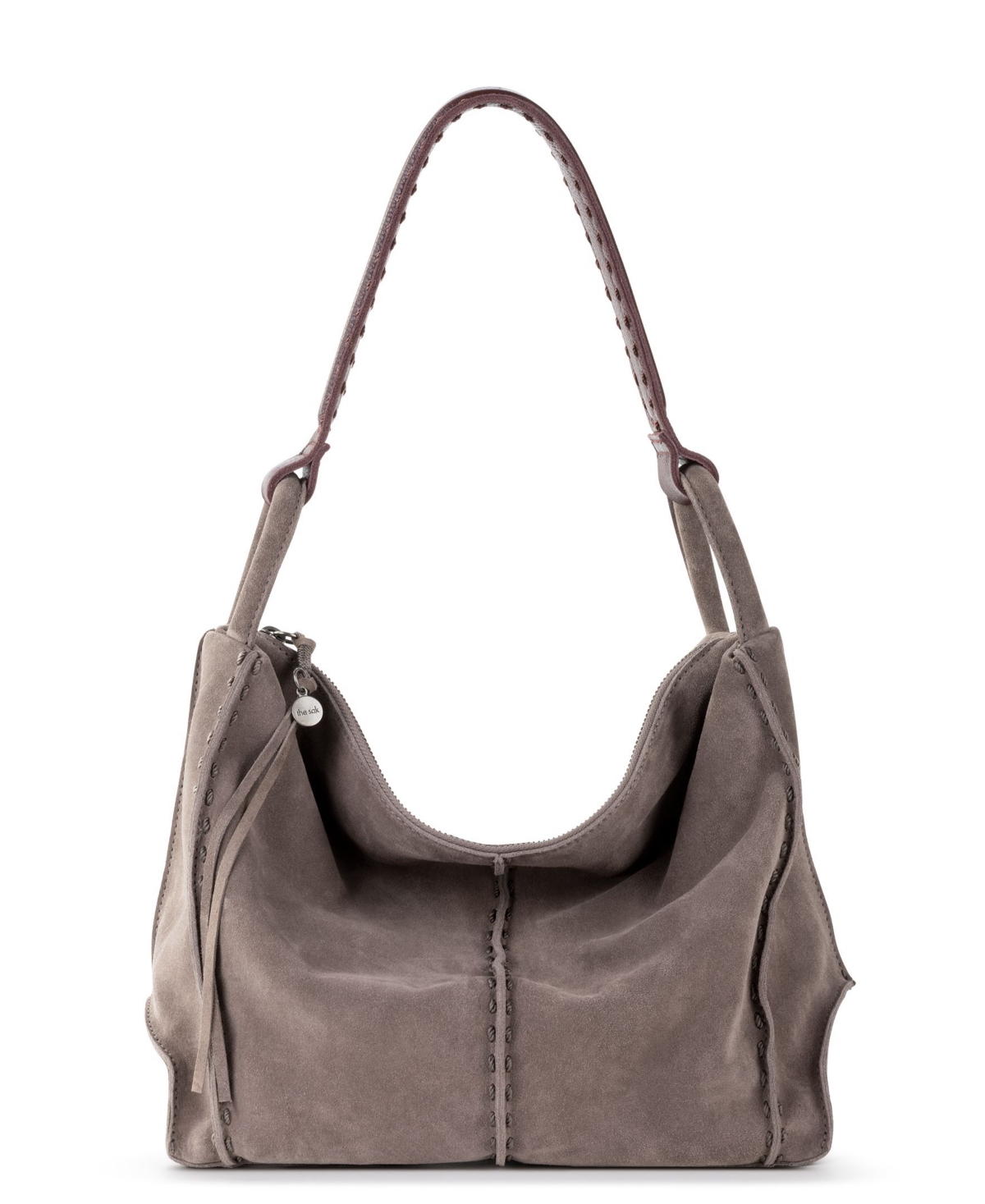 Click here for The Sak Los Feliz Leather Medium Hobo Bag - Mshrm... prices