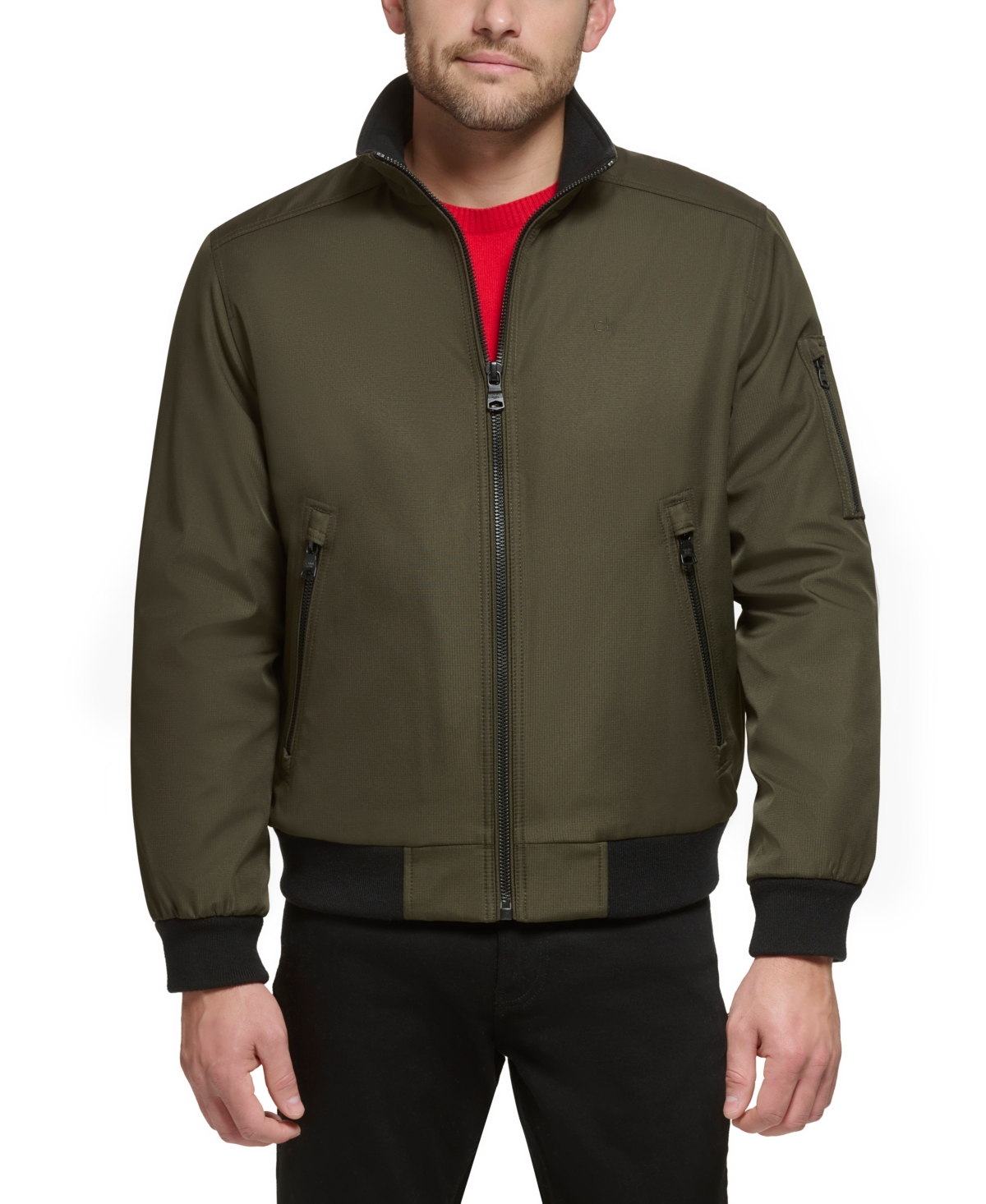 Click here for Calvin Klein Mens Classic Zip-Front Ripstop Bomber... prices