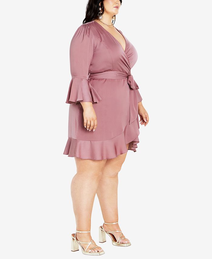 City Chic Plus Size Estelle Wrap Dress Macys