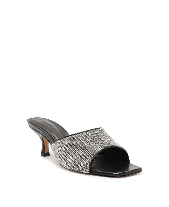 Schutz Women's Dethalia Glam Mid Stiletto Slide Sandals - Macy's