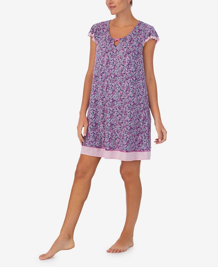 Ellen Tracy Womens Short Sleeve Nightgown Macys