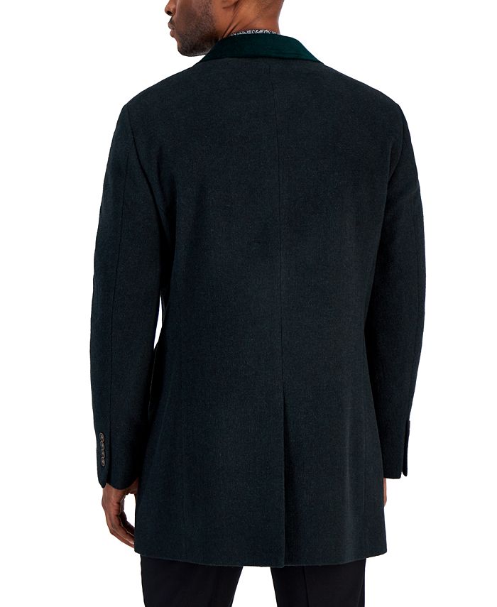 Tallia Men's Three-Button Wool Blend Overcoat - Macy's