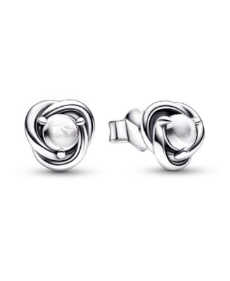 Pandora April Birthstone Eternity Circle Stud Earrings - Macy's