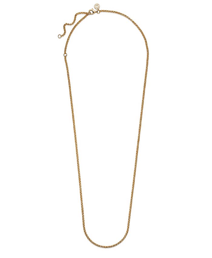 Pandora Moments 14K Gold-Plated Rolo Chain Necklace - Macy's