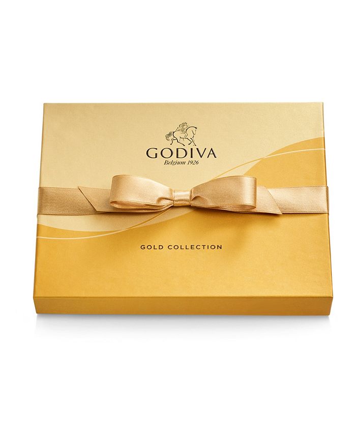 Godiva Assorted Chocolate Gold Gift Box, 18 Piece - Macy's