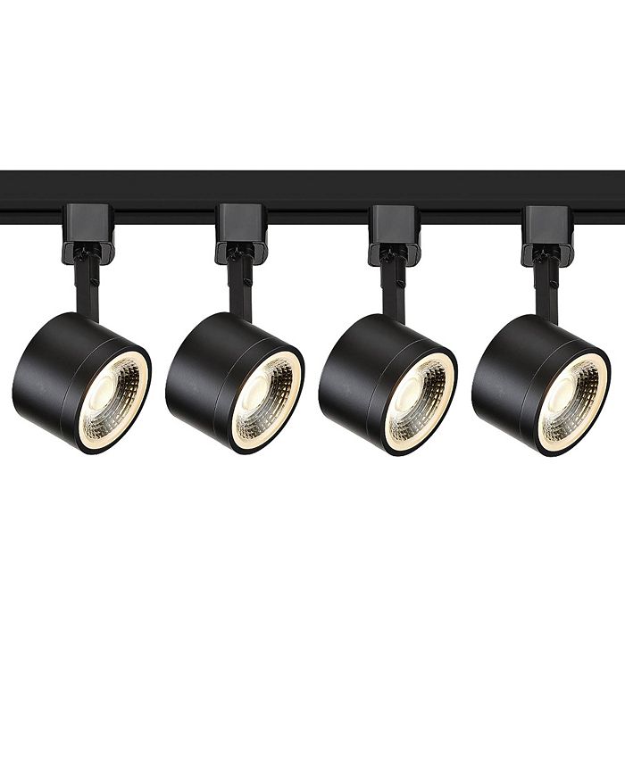 Universal Lighting and Decor 4-Light Black Round 12W LED Floating ...